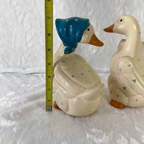 Vintage | Accents | Vintage Blue Ribbon Bow Country Geese Duck ...